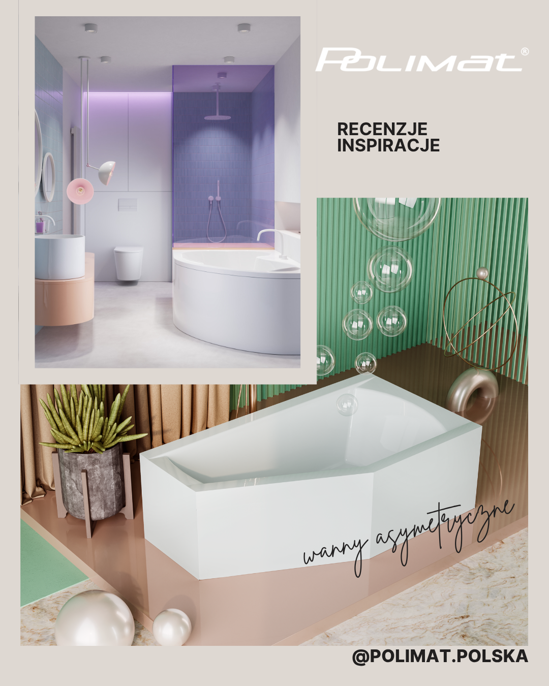 Jaką wannę asymetryczną wybrać? Top modele Polimat 2025 – PPHU POLIMAT Sp. z o.o.